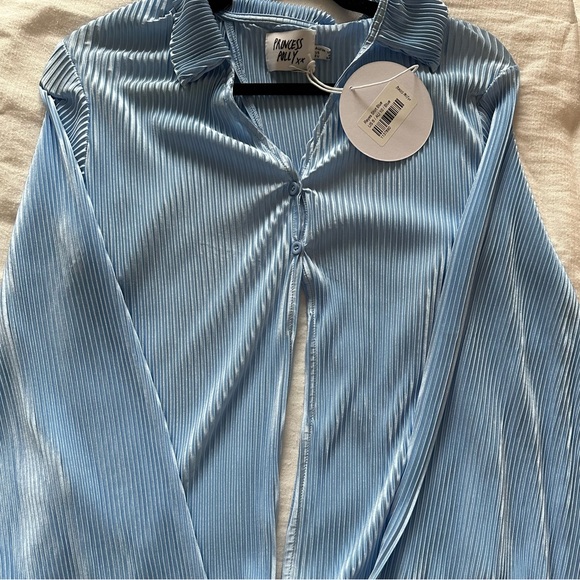 Princess Polly | Tops | Princess Polly Reyes Shirt Blue | Poshmark